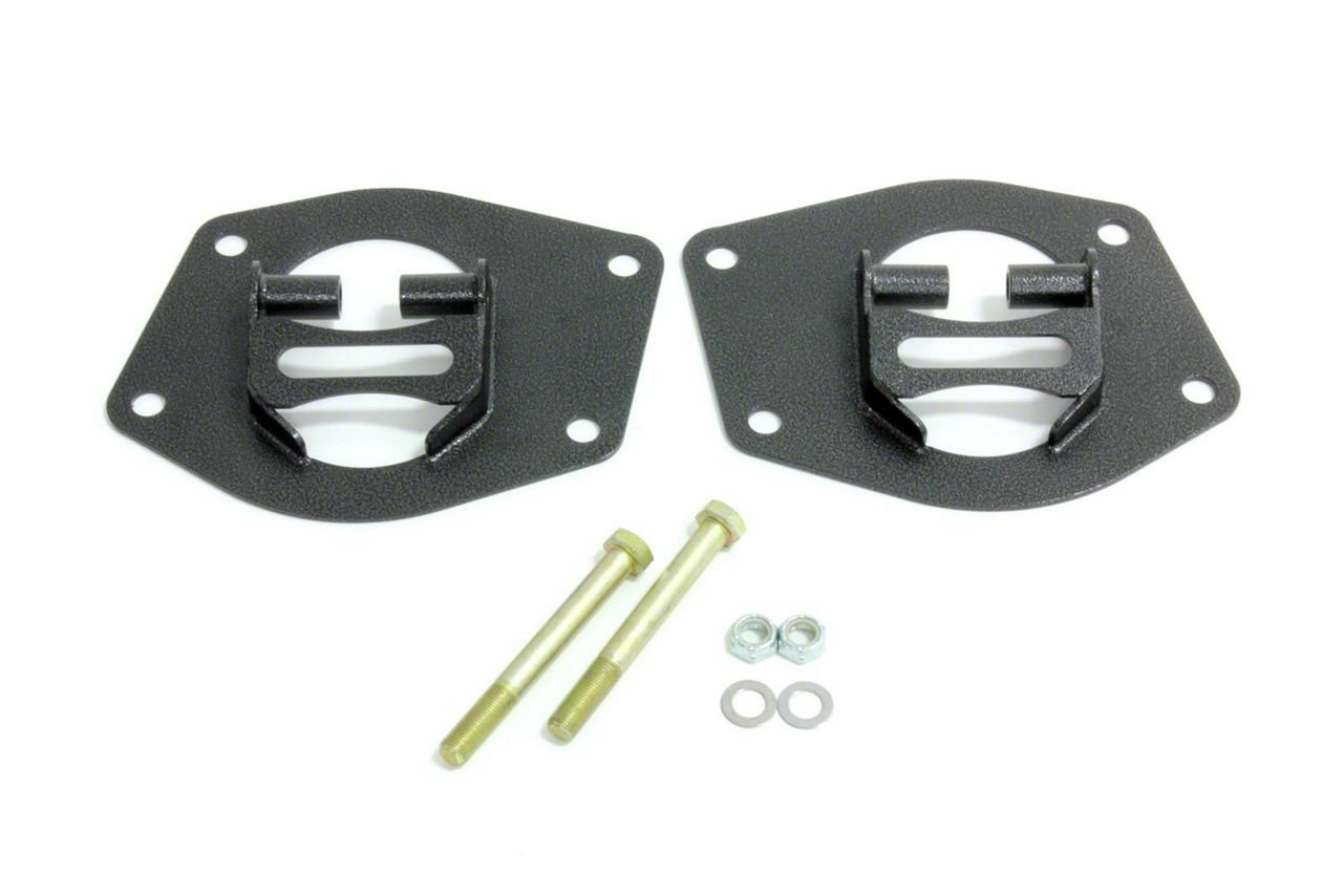 BMR Camaro Rear Coil-Over Conversion Kit Upper Mount; Black Hammertone ...