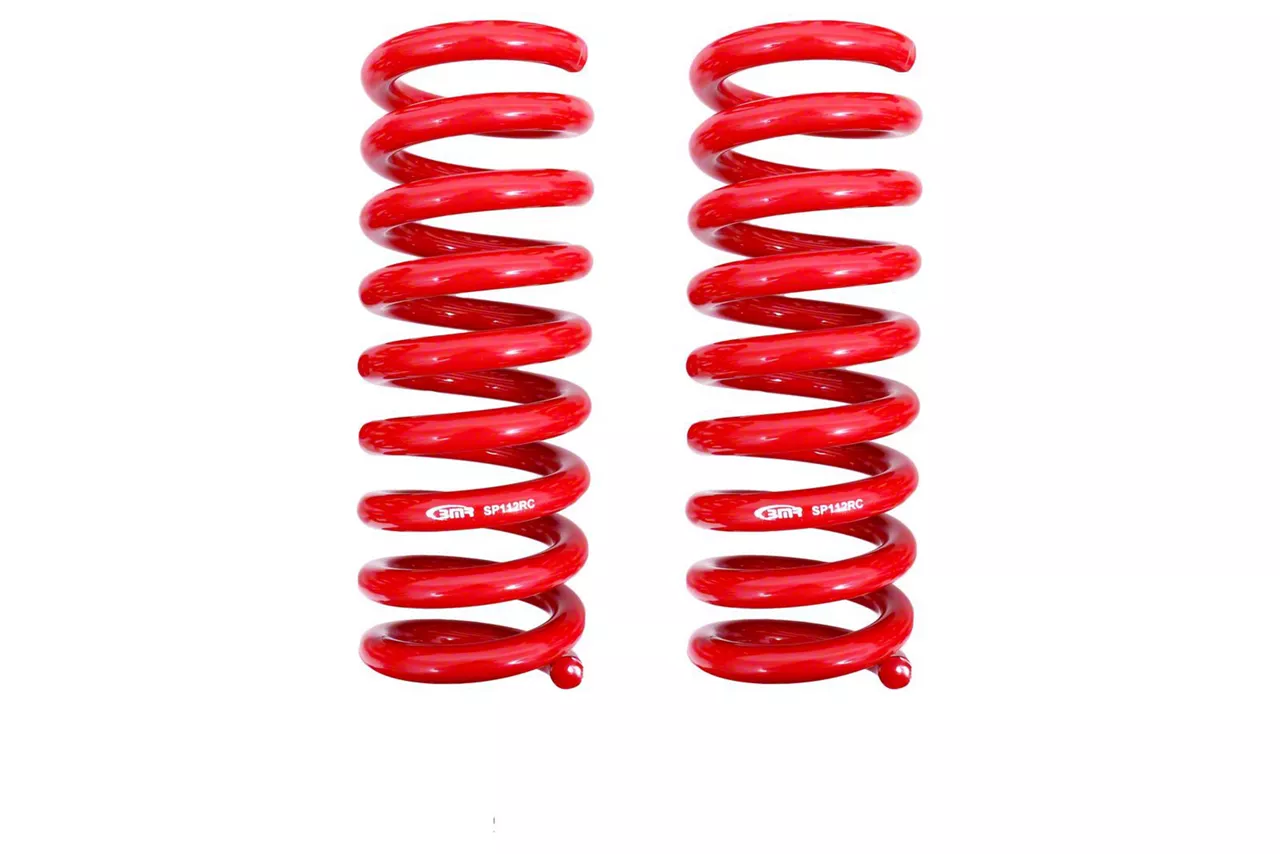 BMR Challenger Rear Lowering Springs; Performance Version; Red BMR ...