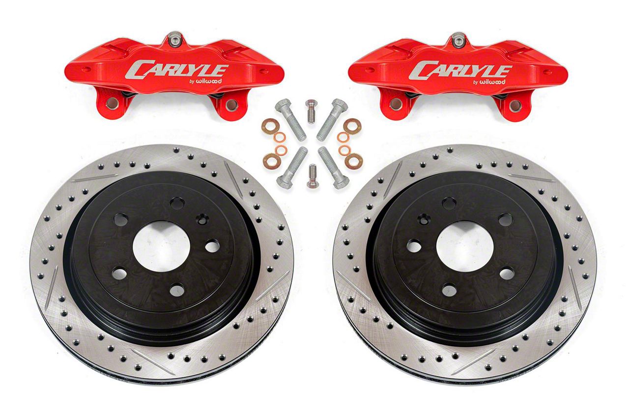 BMR Corvette 15-Inch Wheel Rear Brake Conversion Kit with Drilled and ...