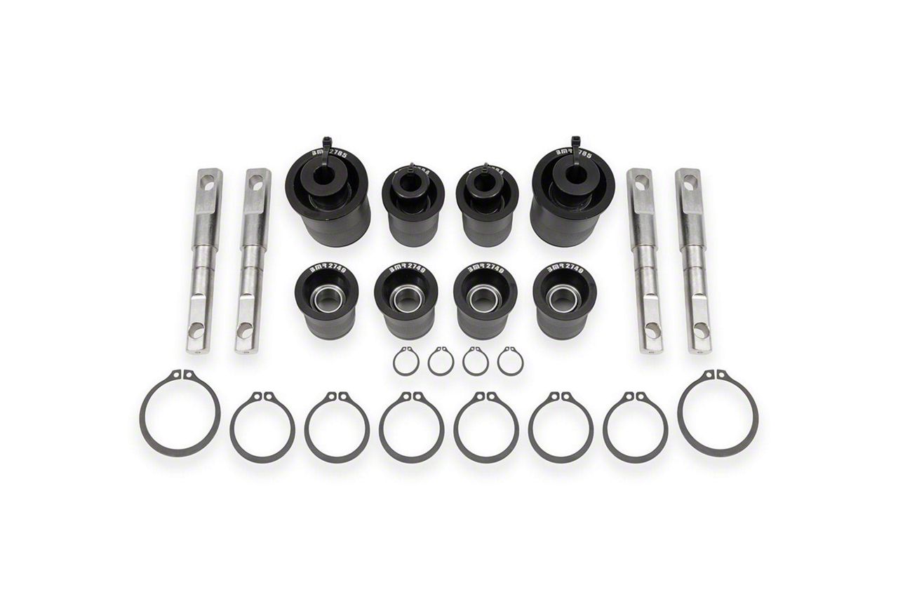 BMR Corvette Front Upper and Lower Control Arm Bearing Kit; Black BMR ...