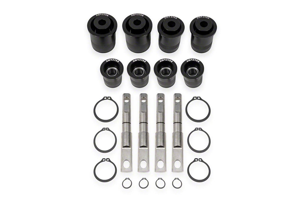 BMR Corvette Front Upper and Lower Control Arm Bearing Kit; Black BMR ...