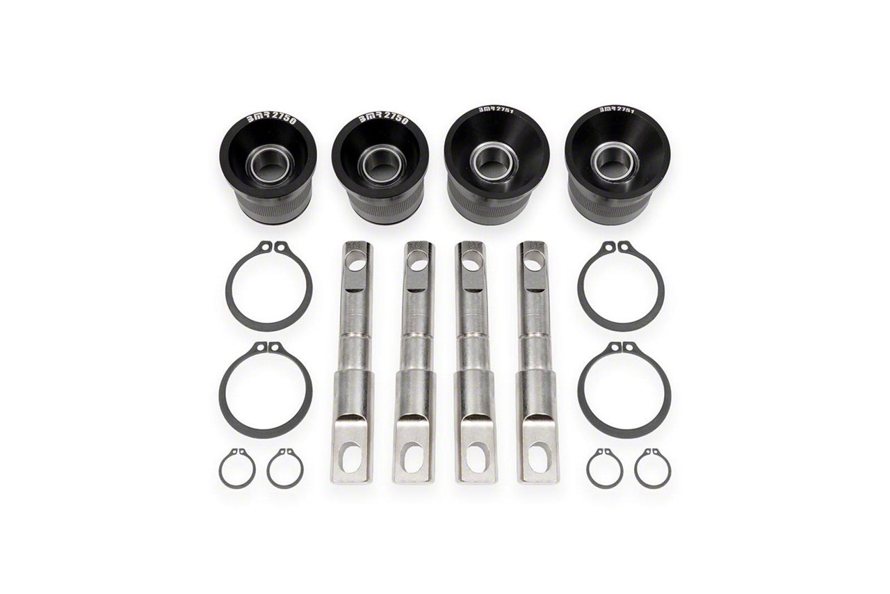 BMR Corvette Rear Upper Control Arm Bearing Kit; Black Anodized BMR ...