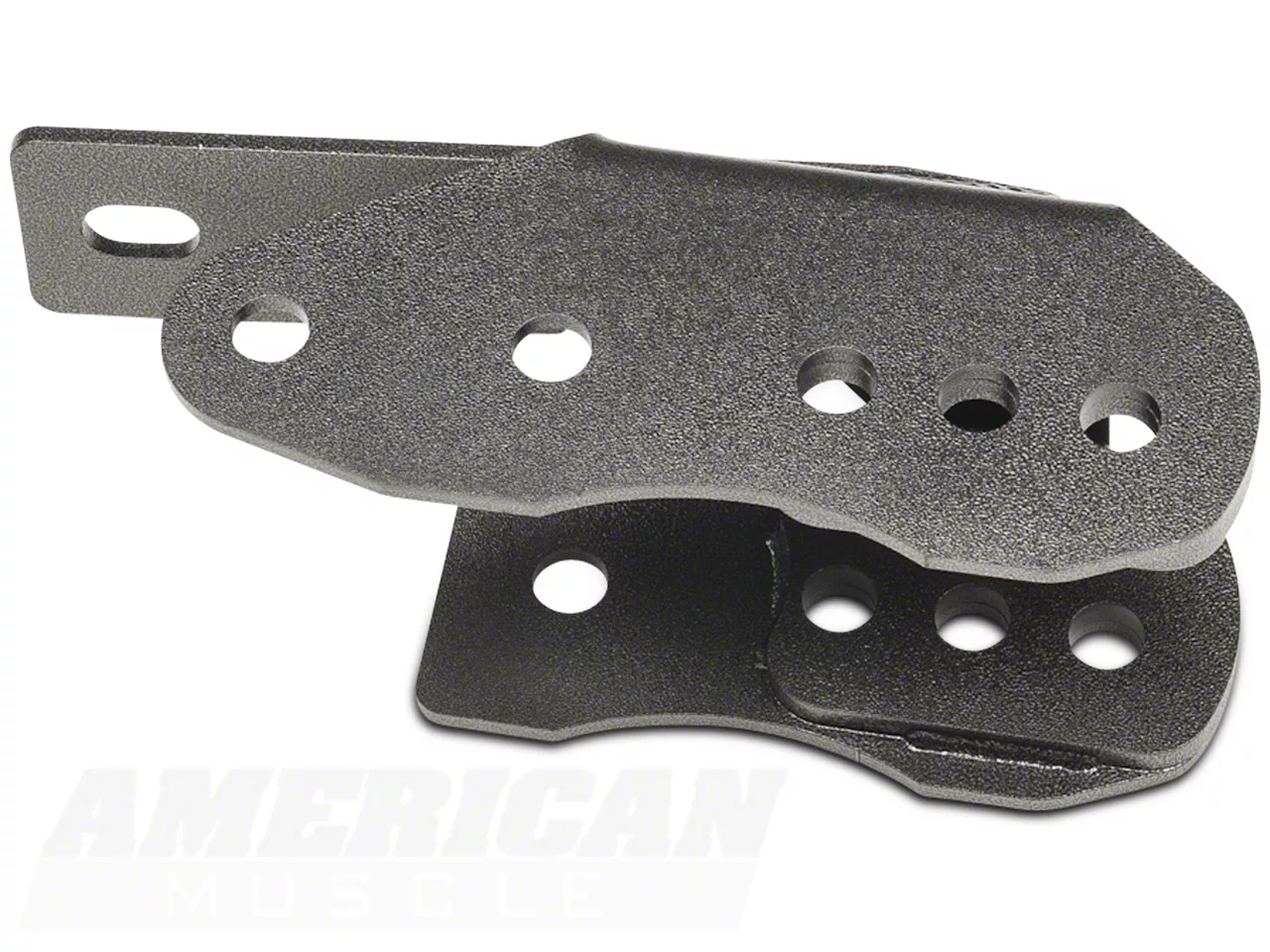 BMR Mustang Bolt-On Rear Lower Control Arm Relocation Brackets; Black ...