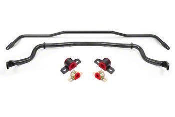 BMR Mustang Adjustable Front and Non-Adjustable Rear Sway Bars; Black ...