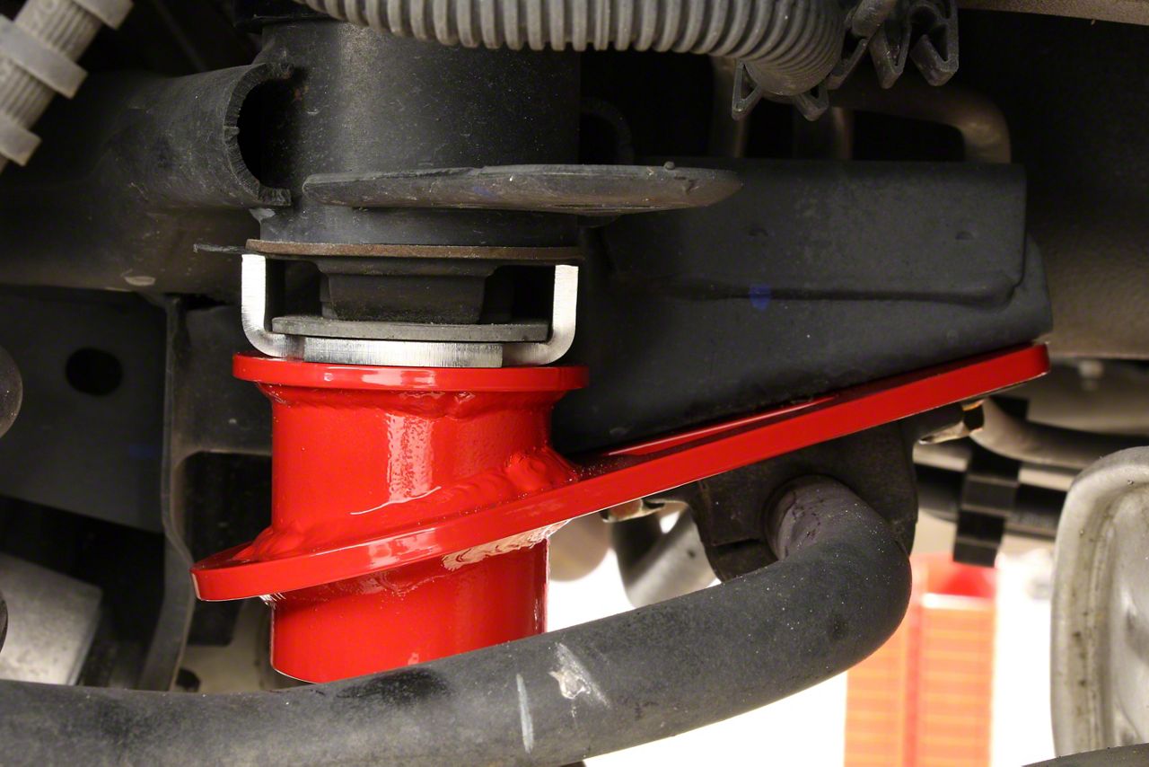 BMR Mustang IRS Subframe Support Brace; Red BMR-CB762R (15-25 Mustang ...