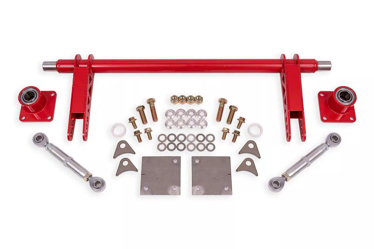 BMR Mustang Rear Weld-On Anti-Roll Bar Kit; 1.375-Inch; Red BMR-ARB732R ...