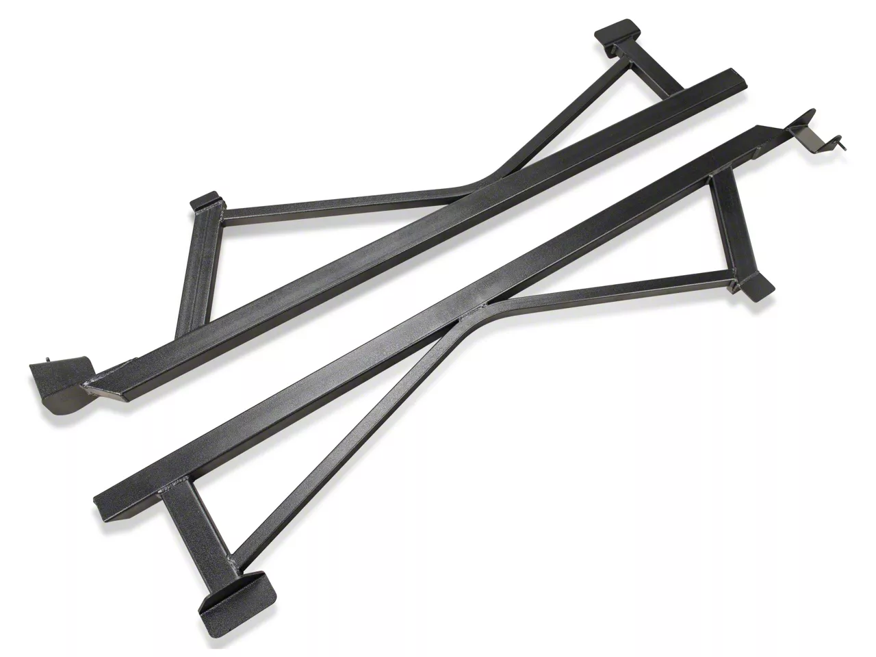 BMR Mustang Weld-On Boxed Subframe Connectors; Black Hammertone BMR ...