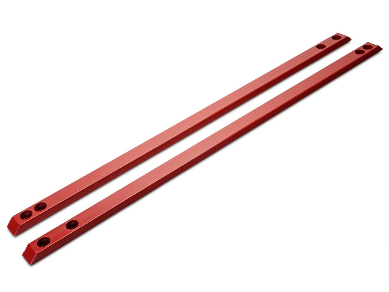 BMR Mustang Super Low Profile Chassis Jacking Rails; Red BMR-CJR002R ...