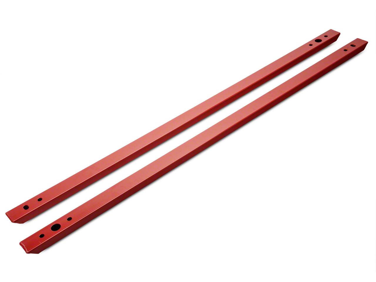 BMR Mustang Super Low Profile Chassis Jacking Rails; Red BMR-CJR002R ...
