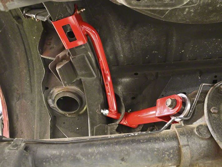 BMR Mustang Torque Box Reinforcement Plate Kit; Red BMR-TBR004R (79-04 ...