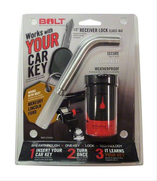 BOLT Lock Mustang 1/2-Inch Class I and II Trailer Hitch Lock for Double ...