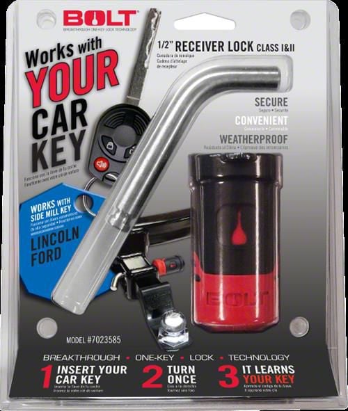 BOLT Lock Mustang 1/2-Inch Class I and II Trailer Hitch Lock for Side ...