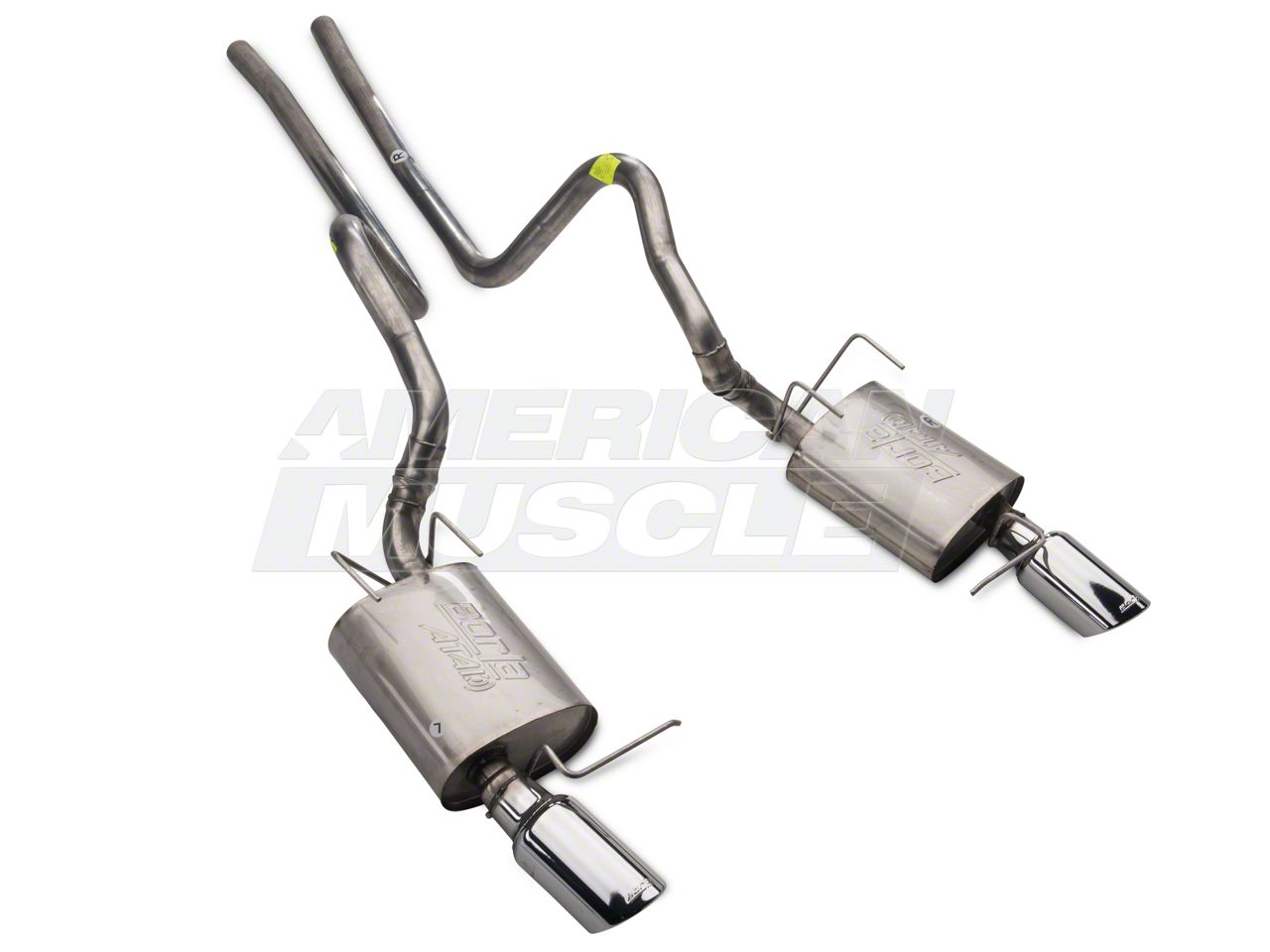 Borla Mustang ATAK Cat-Back Exhaust with Polished Tips 140398 (11-14 ...
