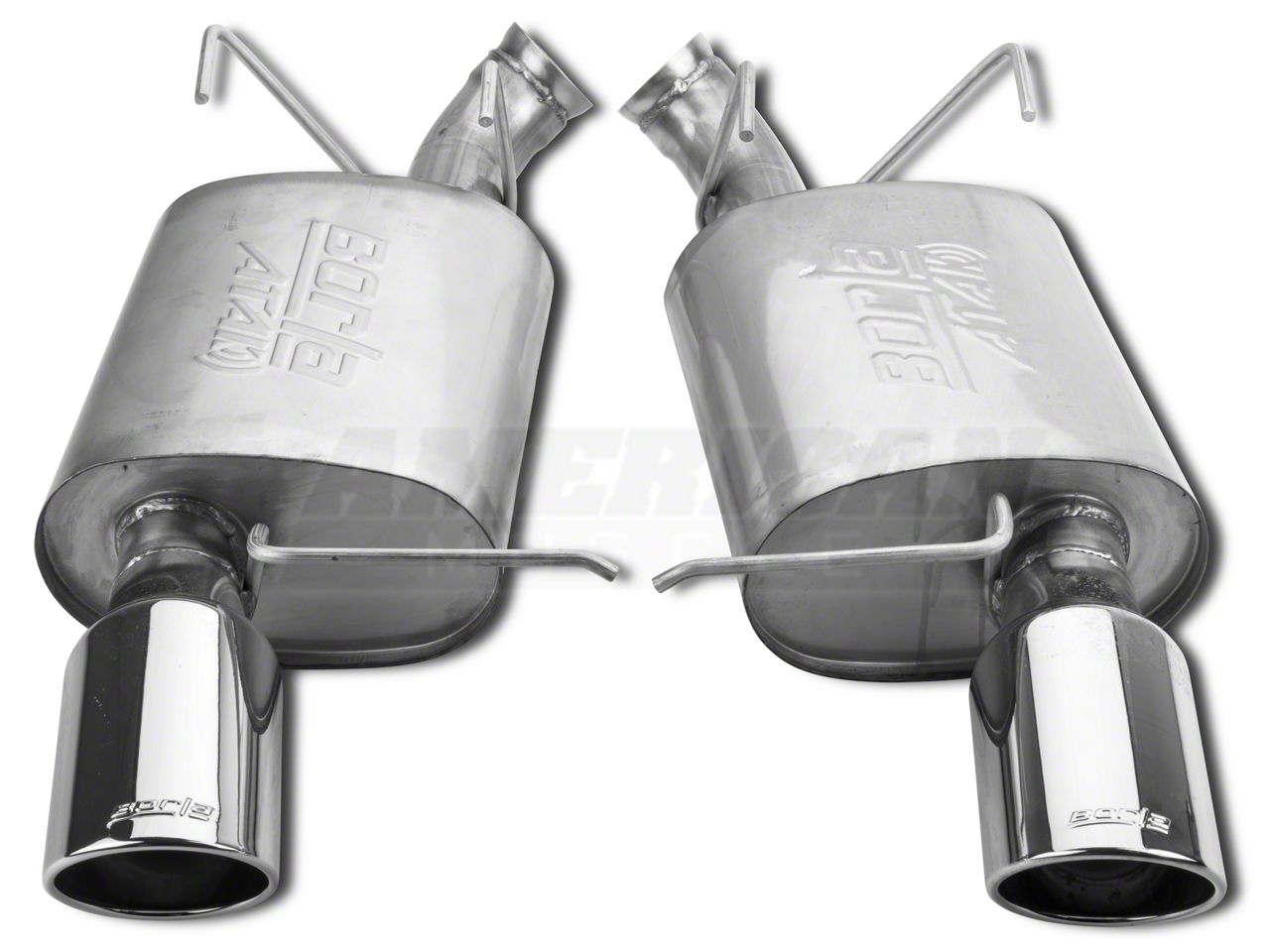 Borla Mustang ATAK Axle-Back Exhaust with Polished Tips 11791 (11-12 ...