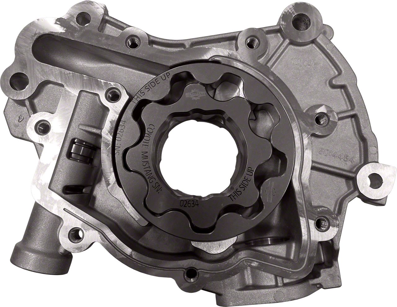 Boundary Racing Pumps Mustang Billet Oil Pump with Steel Back Plate CM ...