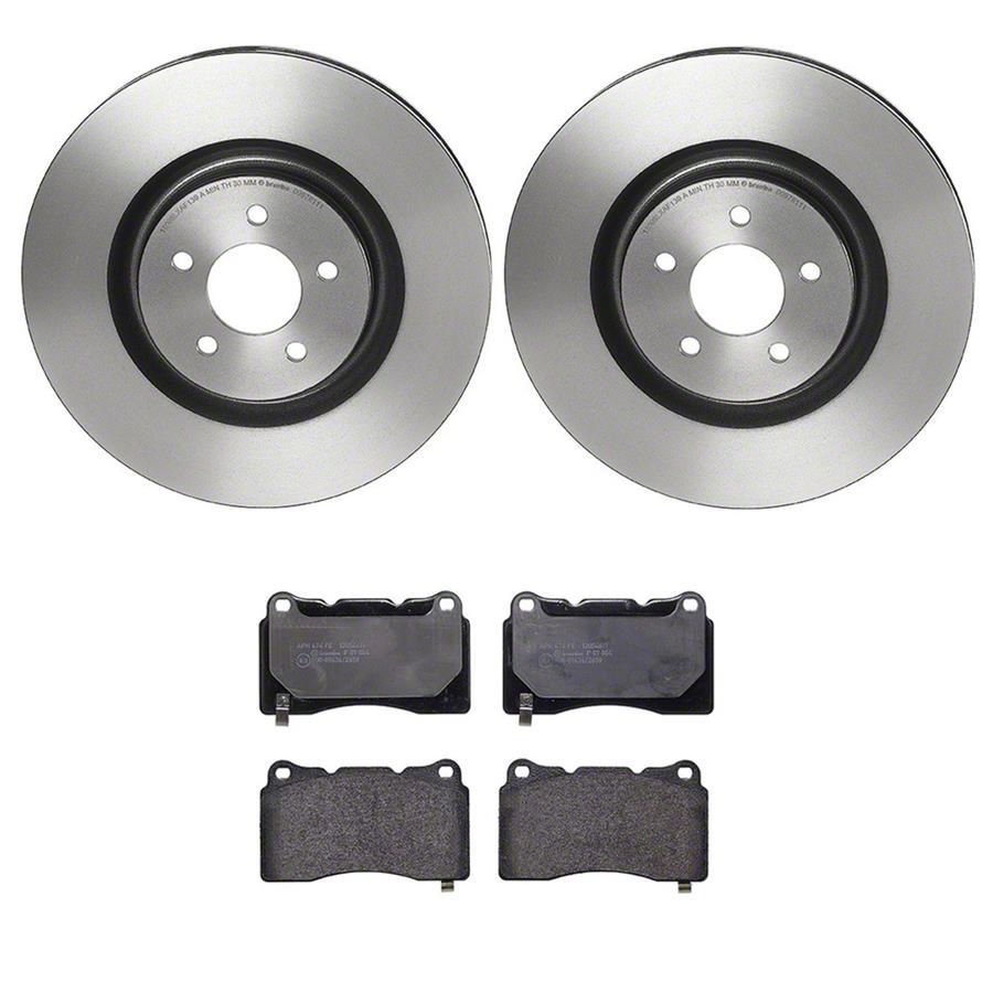 Brembo Mustang Vented Brake Rotor and Pad Kit; Front KT04244 (11-14 ...