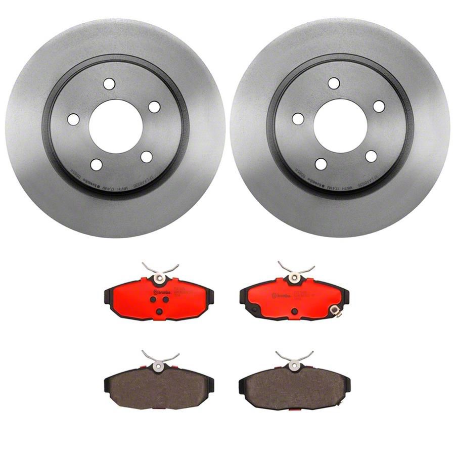 Brembo Mustang Vented Brake Rotor and Pad Kit; Rear KT00539 (13-14 ...