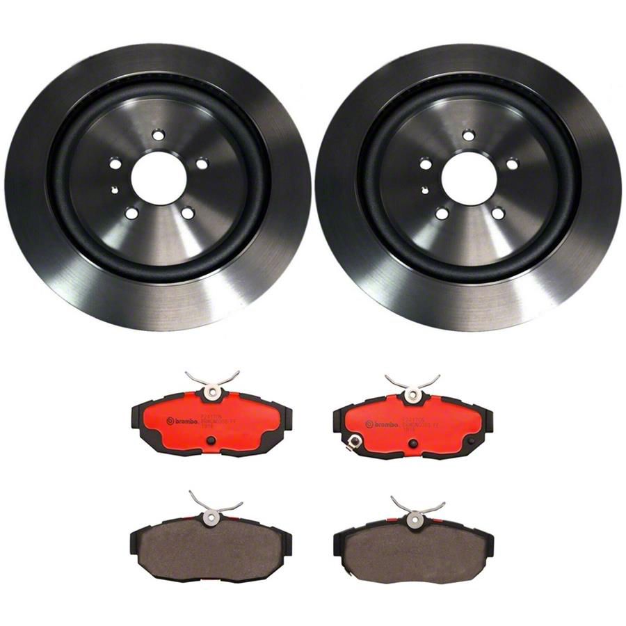 Brembo Mustang Vented Brake Rotor and Pad Kit; Rear KT00639 (13-14 ...