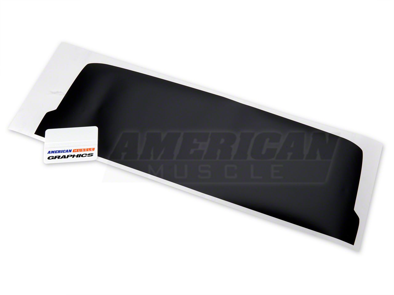 SEC10 Mustang Rear Bumper Accent Decal; Matte Black 26300 (99-04 ...