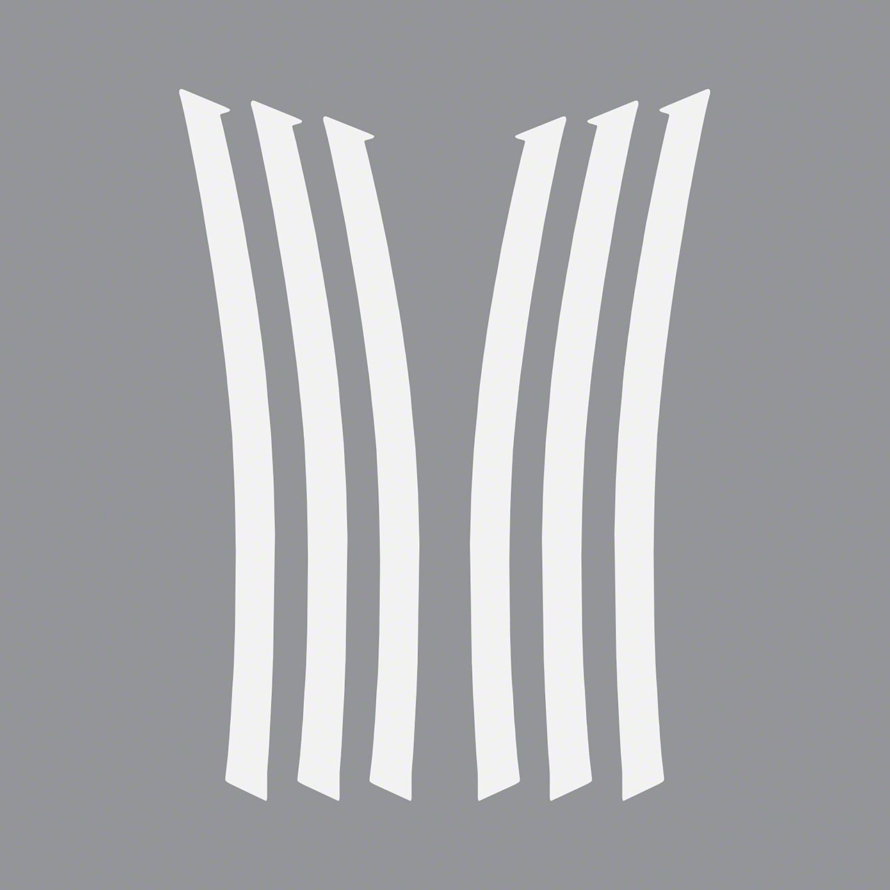 CA Camaro Fender Gill Decals; Matte White 103V22 (10-13 Camaro) - Free ...