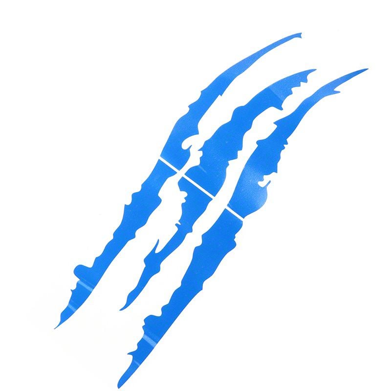 Camaro Vinyl Claw Thrash Mark Headlight Decal; Gloss Tension Blue ...