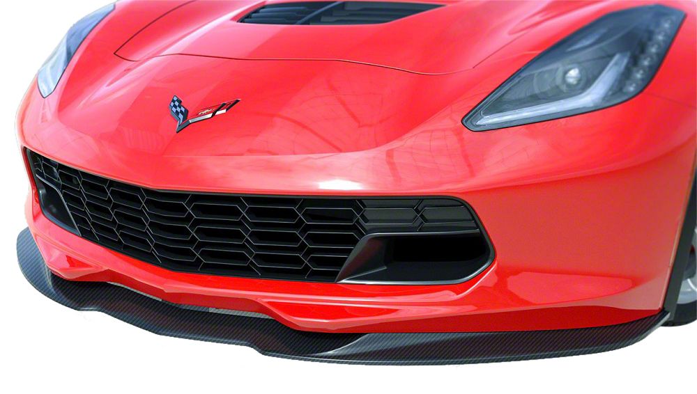 Corvette Aero Front Splitter; Matte Hydro Carbon Fiber (14-19 Corvette ...