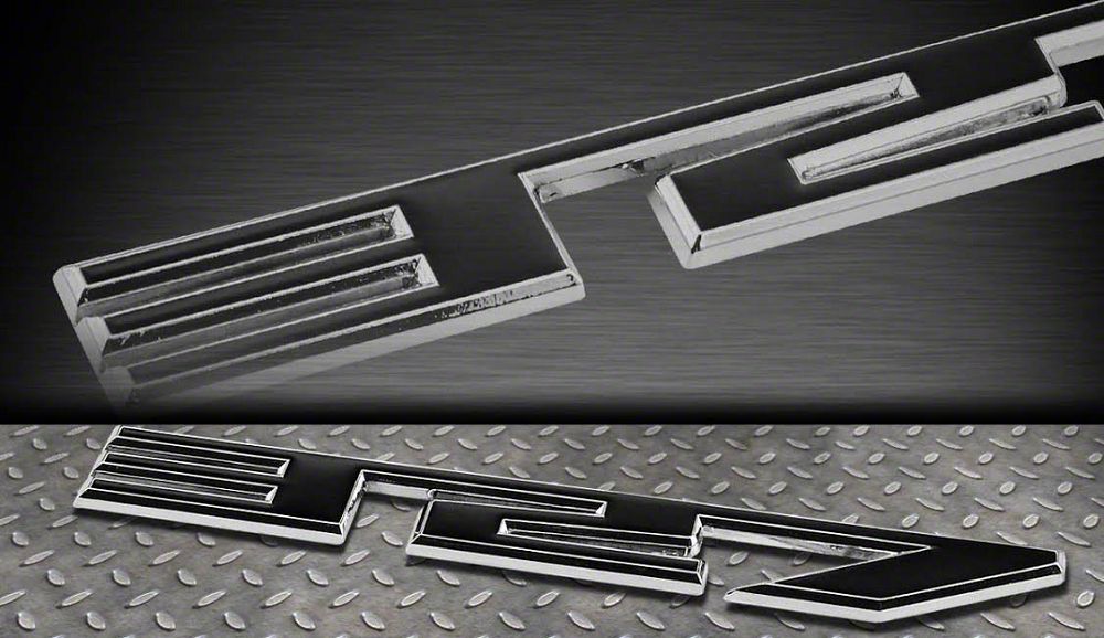 Corvette Aluminum Billet Emblem; 327; Chrome (Universal; Some ...