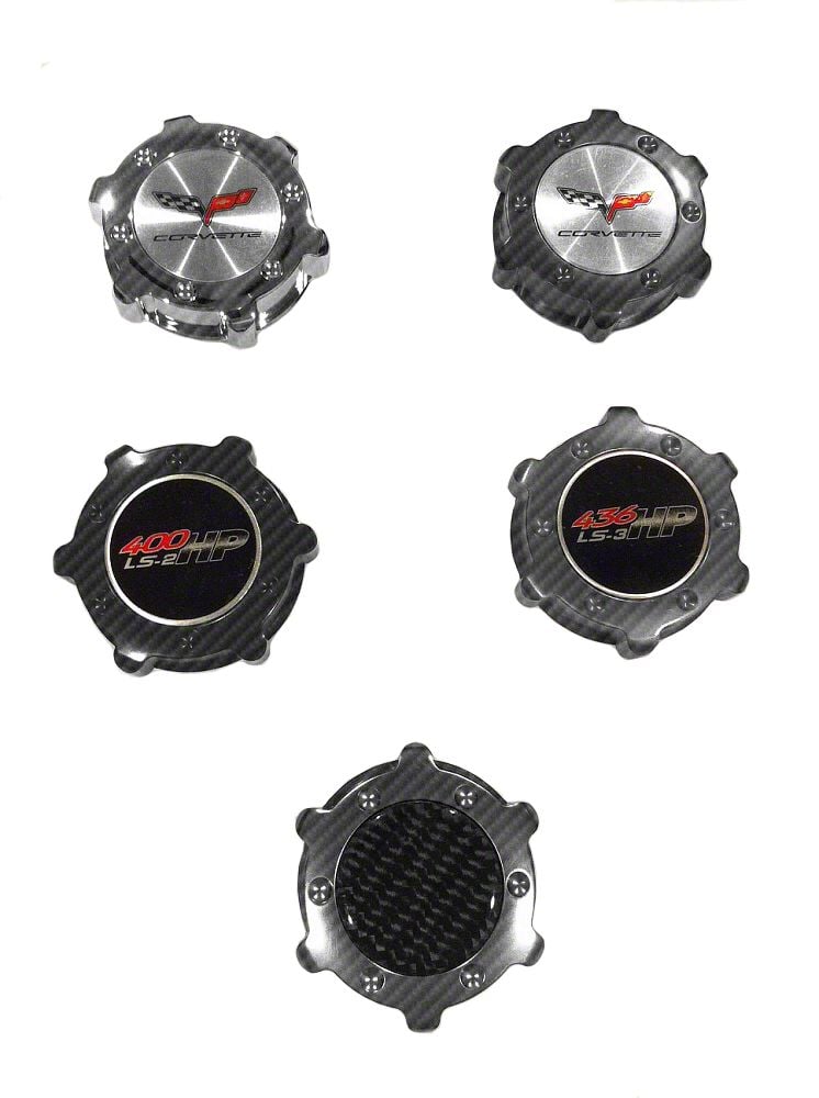 Corvette Billet Dry Sump Oil Cap with LS2 400 HP Logo; Hydro Carbon ...