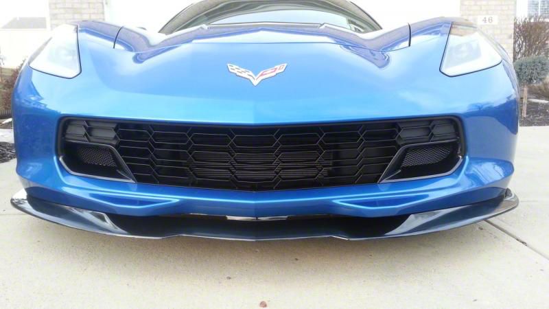 Corvette Brake Cooling Duct Mesh Screens; Natural (15-19 Corvette C7 ...
