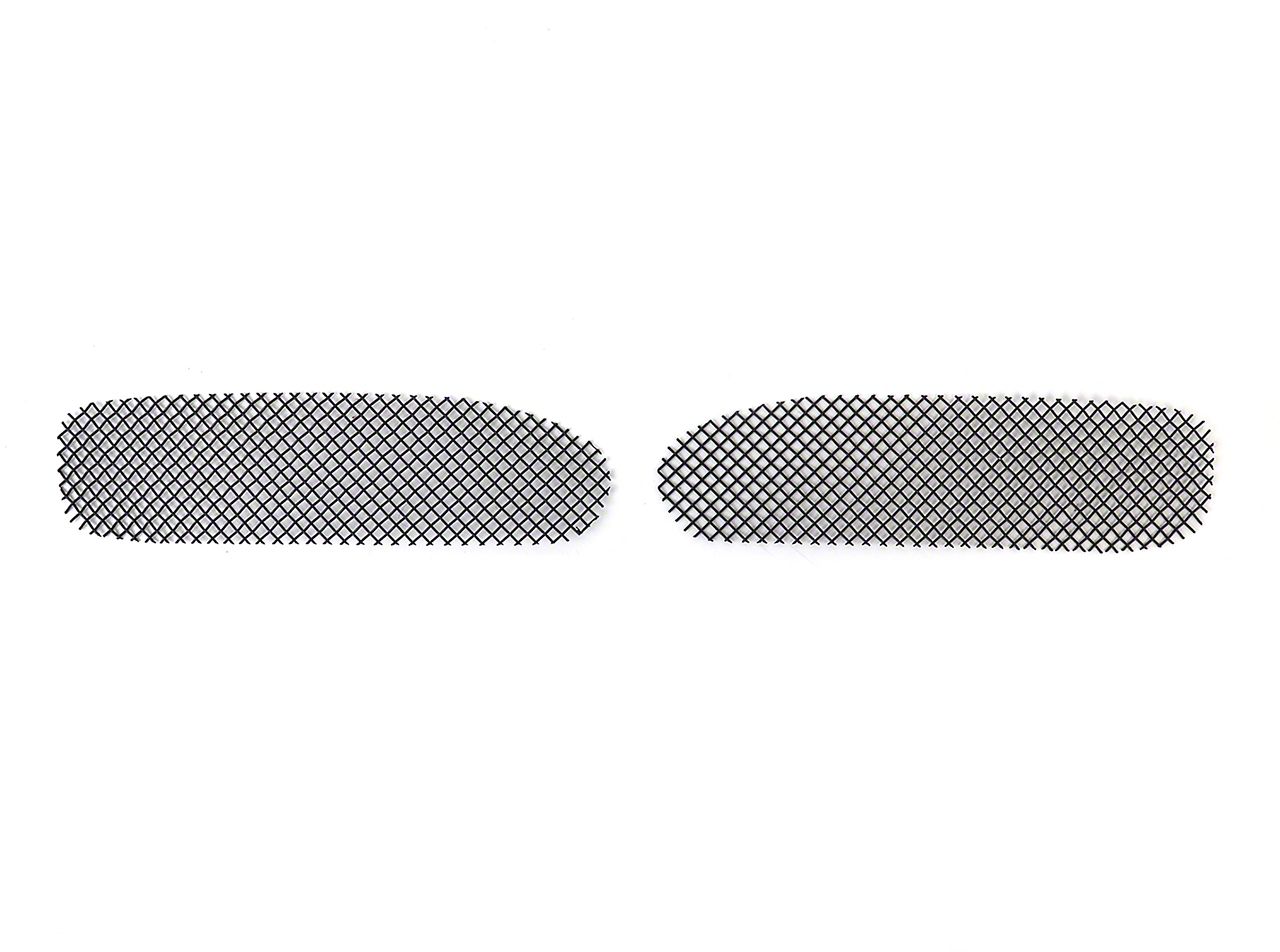 Corvette Brake Cooling Duct Screens; Stainless Steel with Black Finish ...