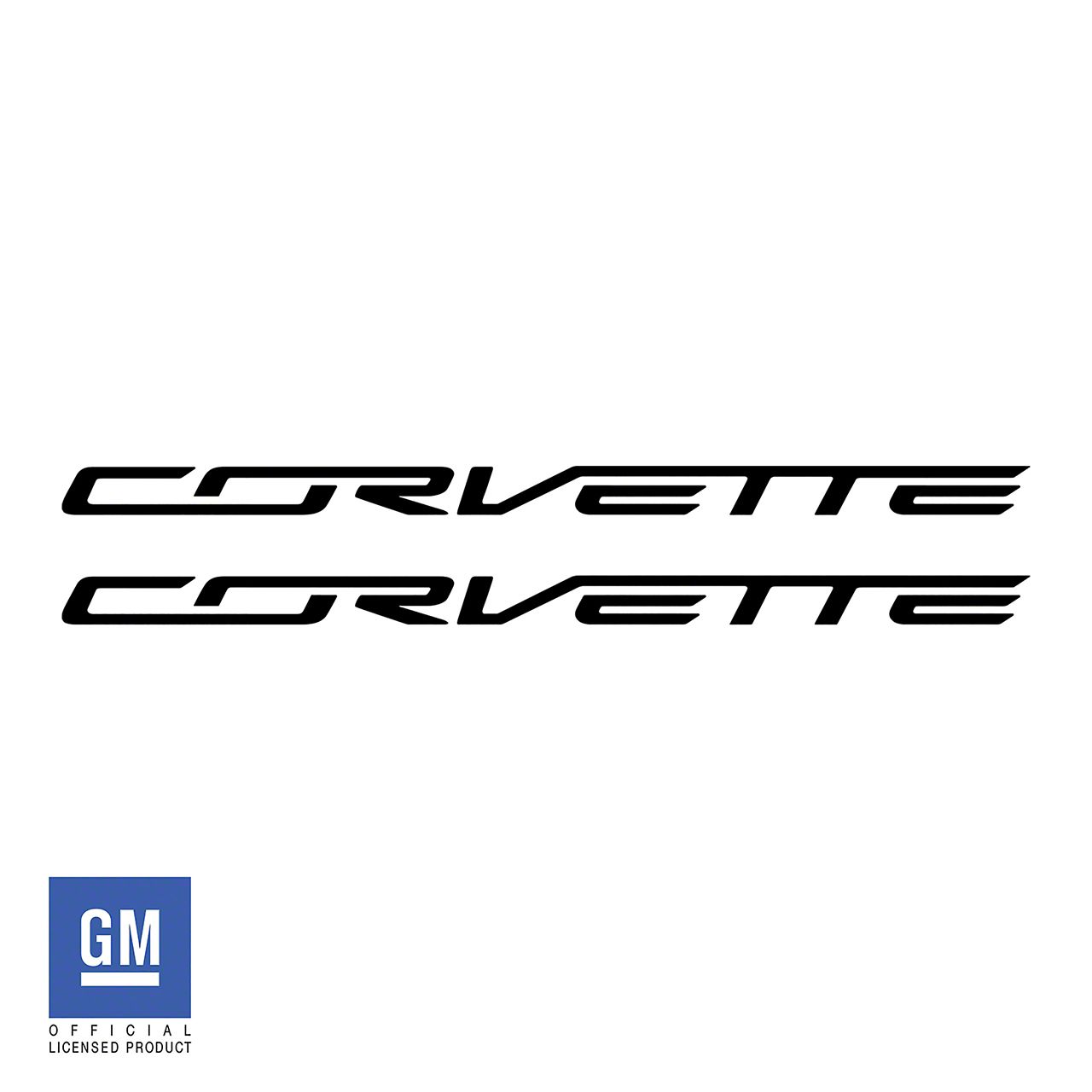 Corvette Corvette Script Side Skirt Vinyl Decals (14-19 Corvette C7 ...