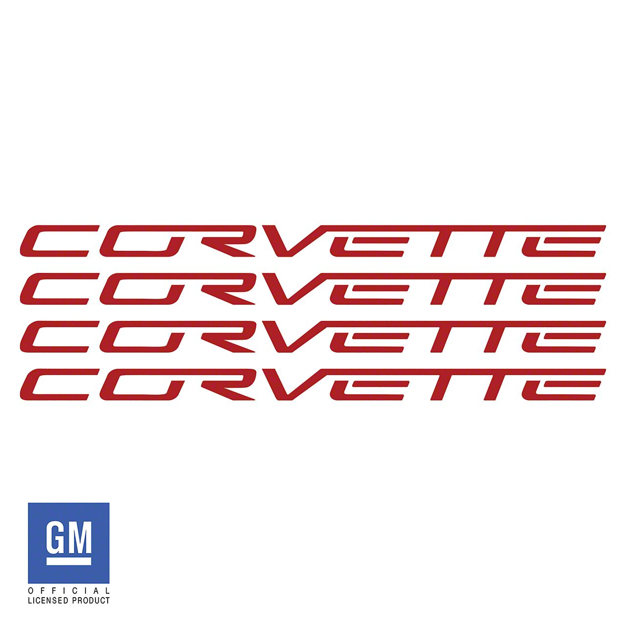 Corvette Corvette Script Wheel Lettering Kit (05-13 Corvette C6) - Free ...
