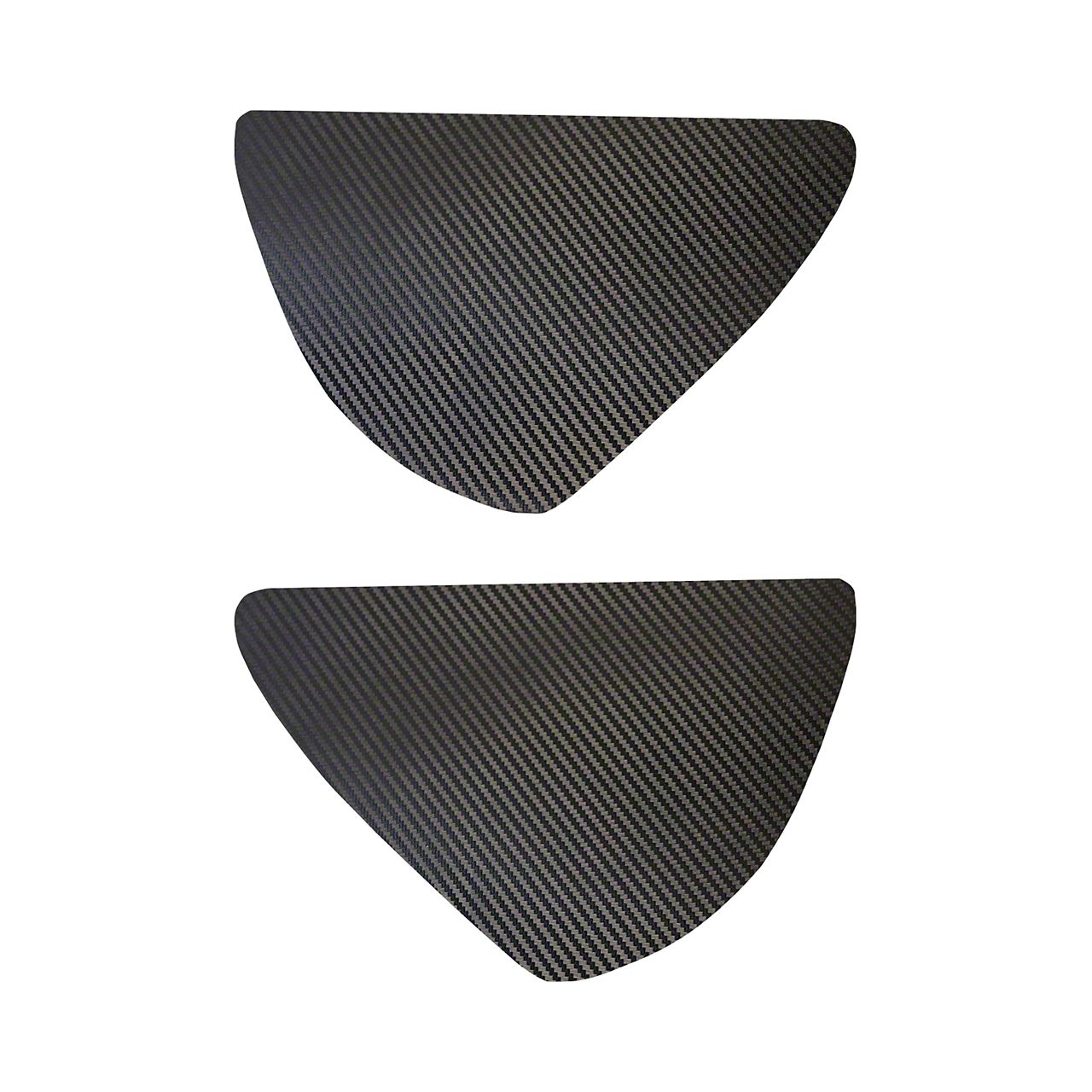 Corvette Door Scratch Guards; Carbon Fiber Look (14-19 Corvette C7 ...