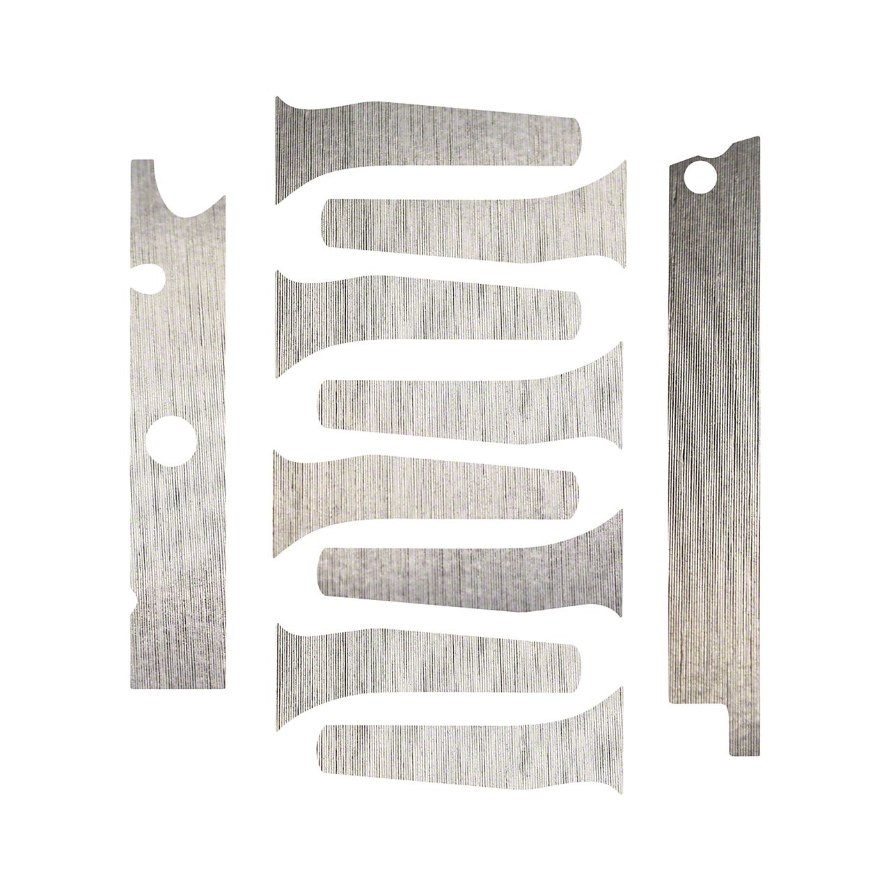 CA Corvette Engine Decal Graphics; Chrome Brushed Steel 76970 (14-19 ...