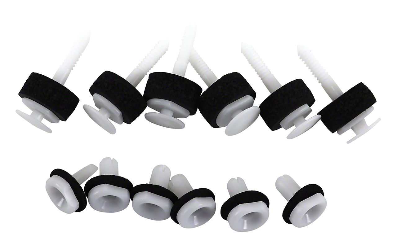 CA Corvette Inner Door Panel Retainer and Grommets; 12-Pieces K1523 (97 ...