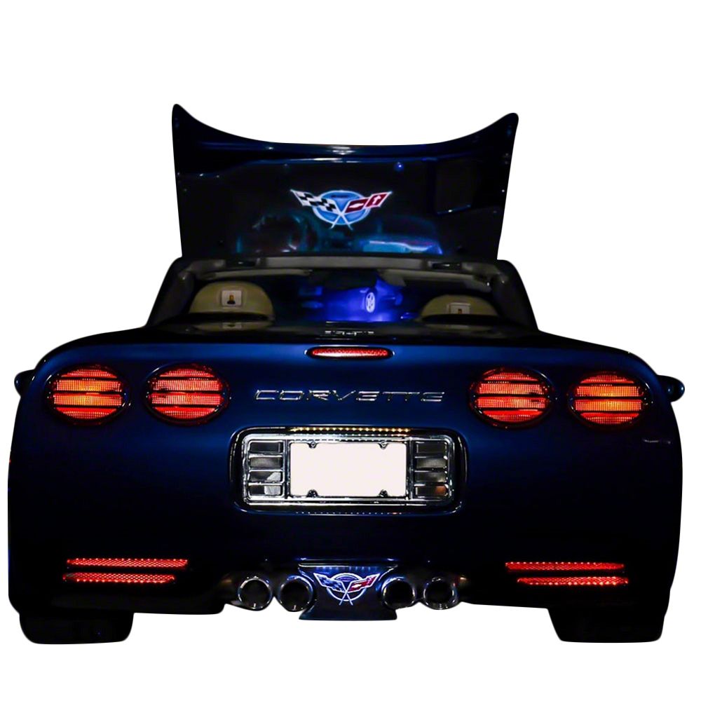 Corvette Lower Rear Fascia Vent LED Lighting Kit; Red (97-04 Corvette ...