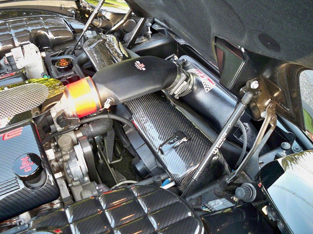 Corvette Radiator Top Cover; Hydro Carbon Fiber (97-04 Corvette C5 ...