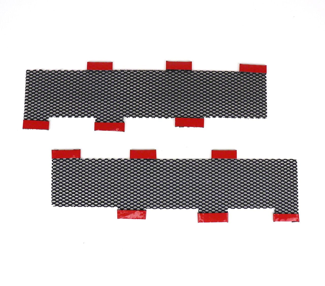 Corvette Rear Bumper Screens; Aluminum with Black Finish (97-04 ...