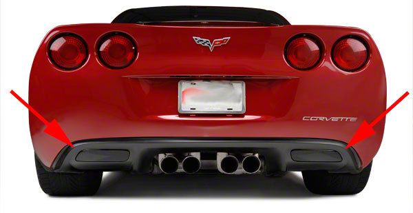 Corvette Reverse Light Blackout Kit (05-13 Corvette C6) - Free Shipping