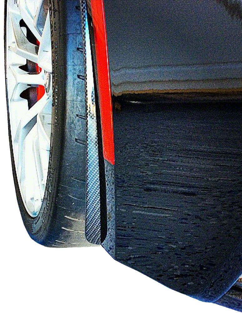 Corvette Splash Guard Set; Hydro Carbon Fiber (14-19 Corvette C7 ...