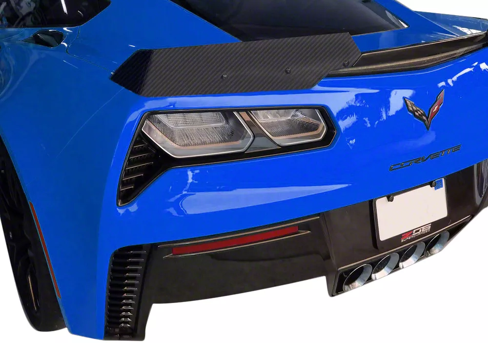 Corvette Wicker Bill Wings with Dark Smoked Center Insert and Black ...