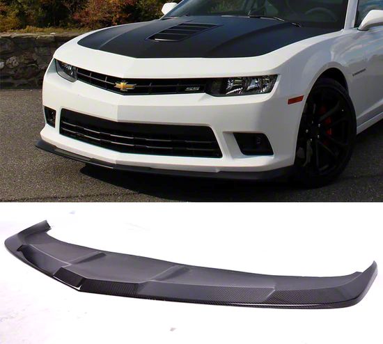 Camaro 1LE Style Chin Spoiler; Carbon Fiber (14-15 Camaro SS) - Free ...