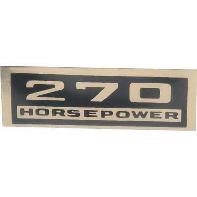Camaro 270 HP Valve Cover Decal; Black and Gold (Universal; Some ...