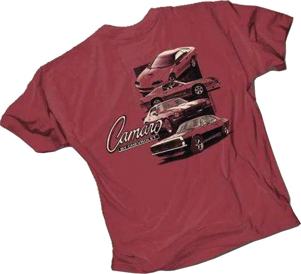 Camaro 4 Generations of Camaro T-Shirt - Free Shipping