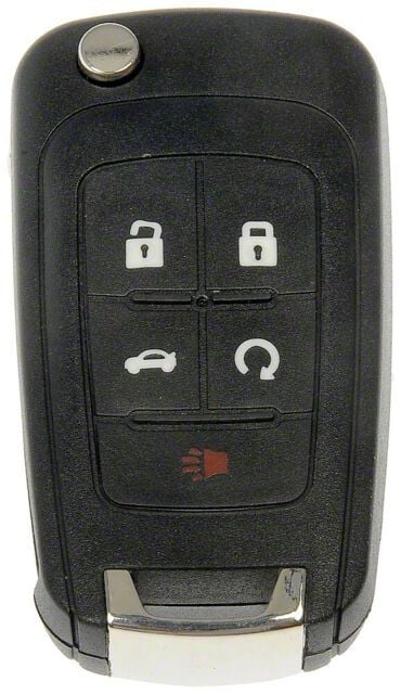 Camaro 5-Button Keyless Remote Case Repair; Black (10-15 Camaro) - Free ...
