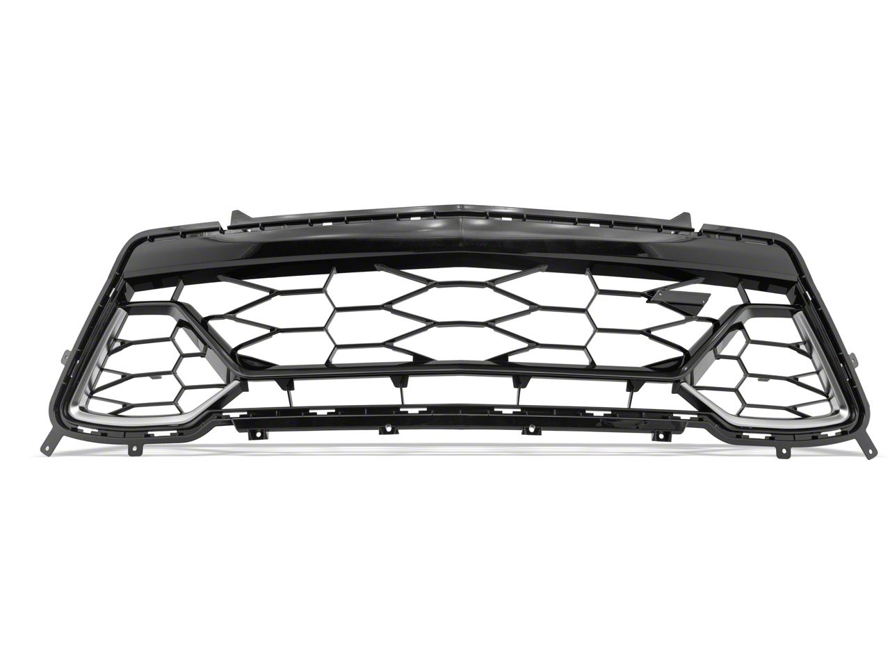 Camaro 50th Anniversary Mesh Lower Grille; Black (16-18 Camaro SS ...