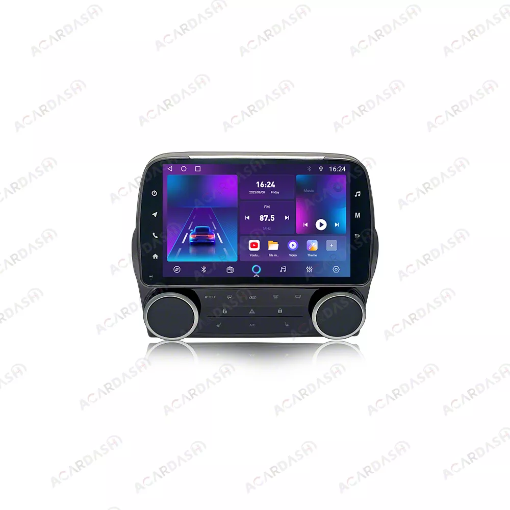 Camaro 8.80-Inch Android 12 Head Unit with A/C Panel and Car Play; 4GB ...