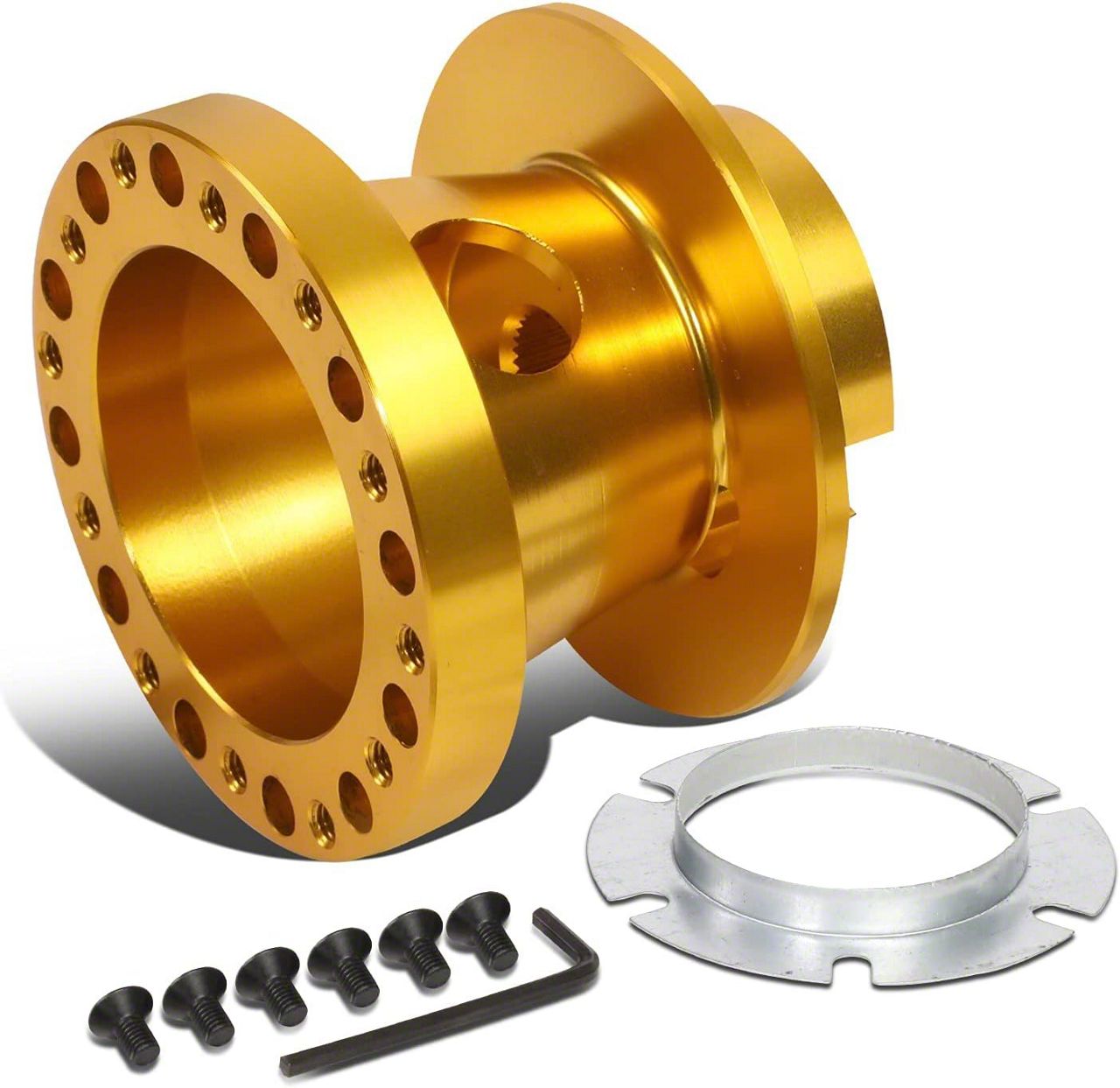 Camaro Aluminum Steel Wheel Hub Adapter; Gold (93-02 Camaro) - Free ...