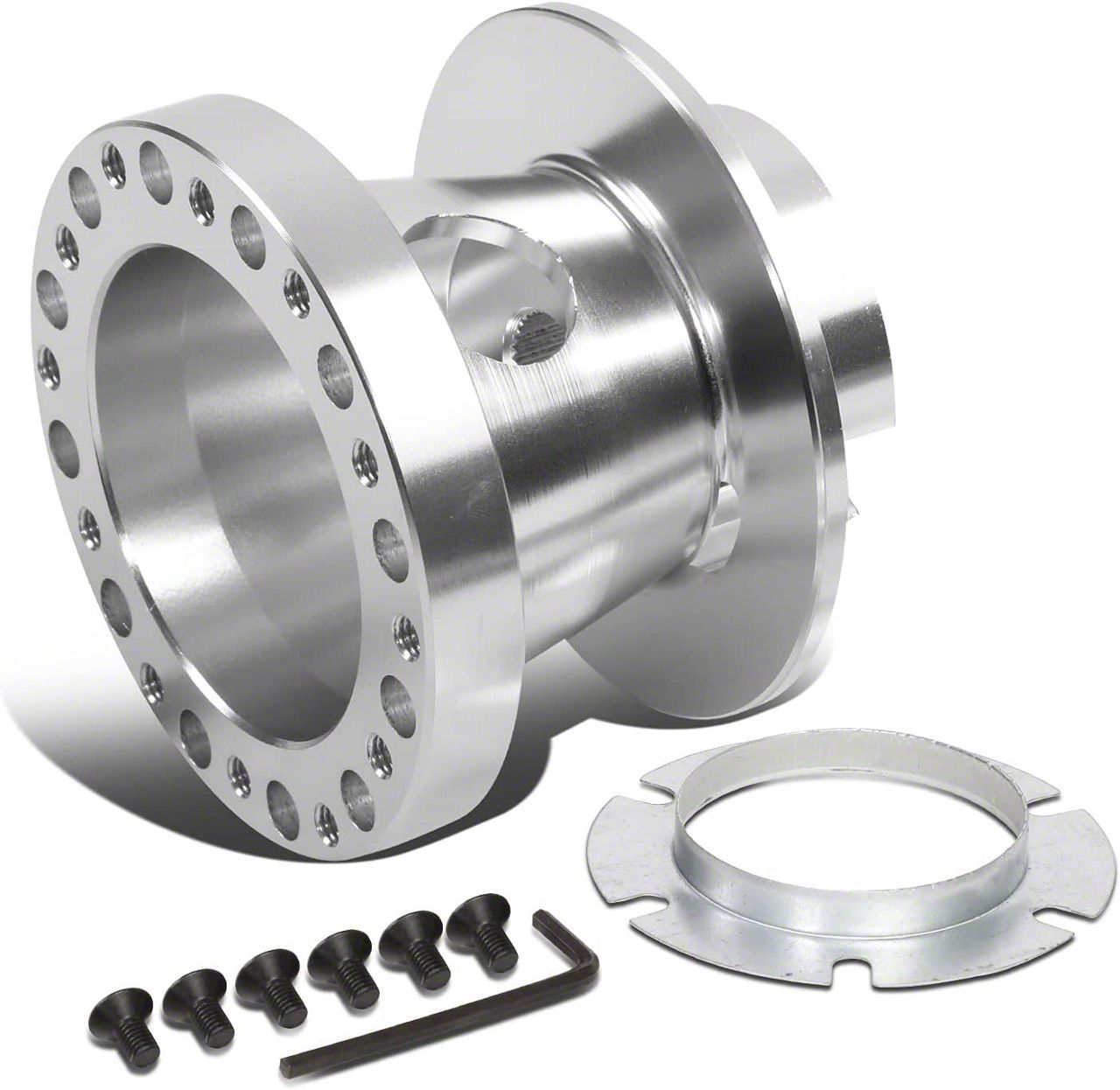 Camaro Aluminum Steel Wheel Hub Adapter; Silver (93-02 Camaro) - Free ...
