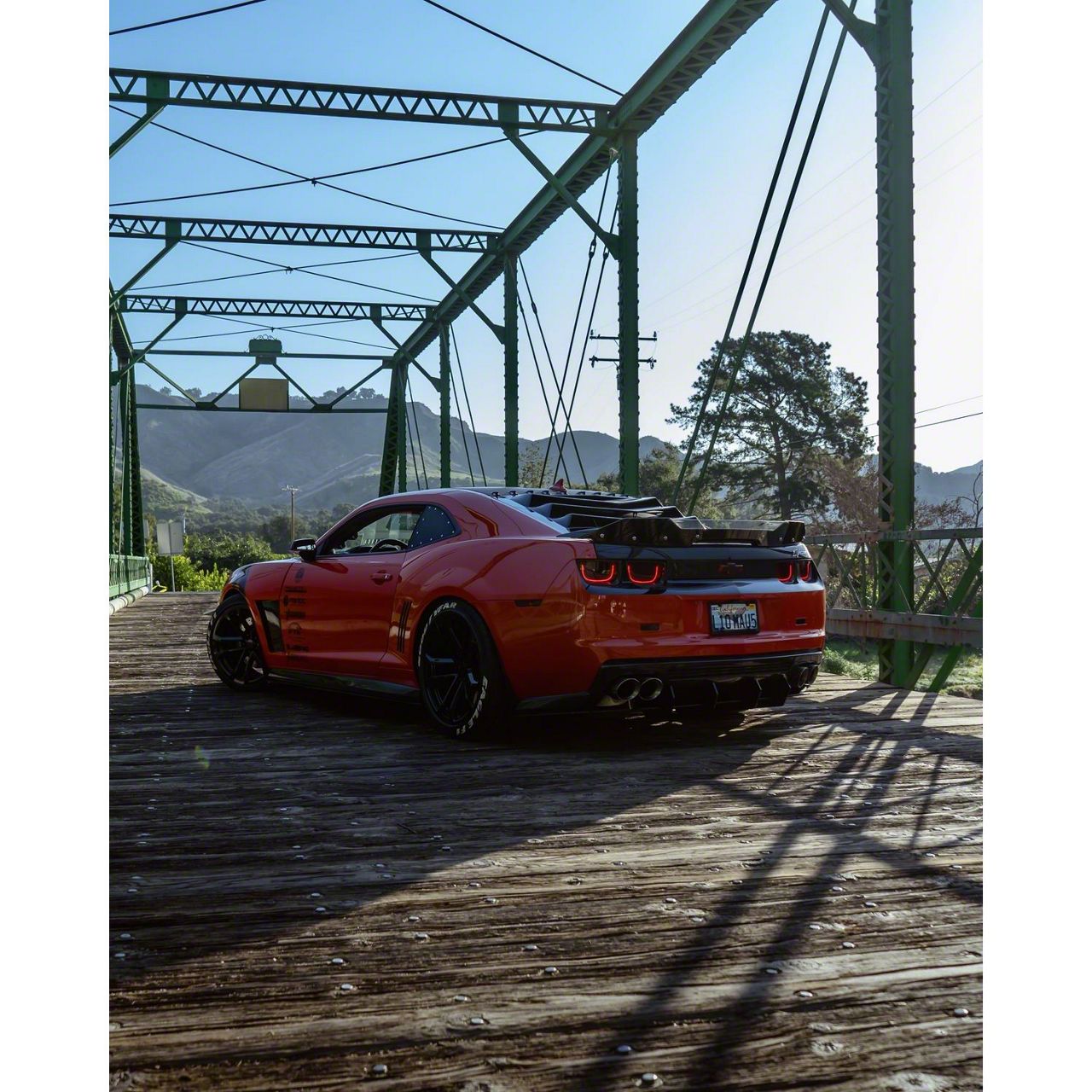 Camaro Bakkdraft Rear Window Louvers; Satin Black (10-15 Camaro Coupe ...